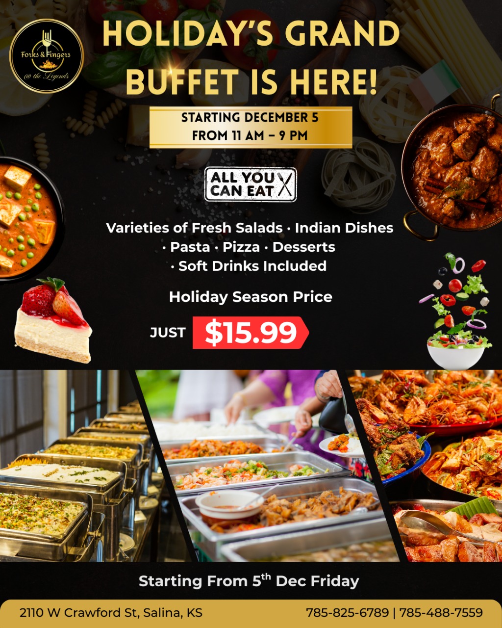 Best Indian Buffet in Salina Kansas | Tuesday & Friday Buffet
